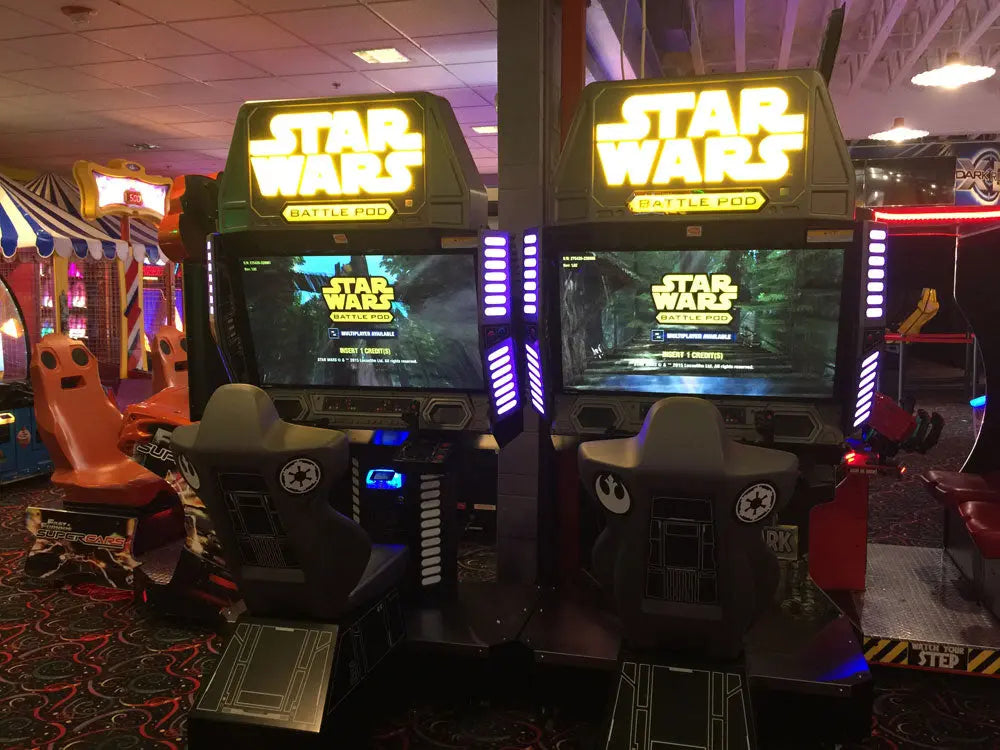 Star Wars Battle Pod Shooting Racing car Retro Bandai Namco machine ...